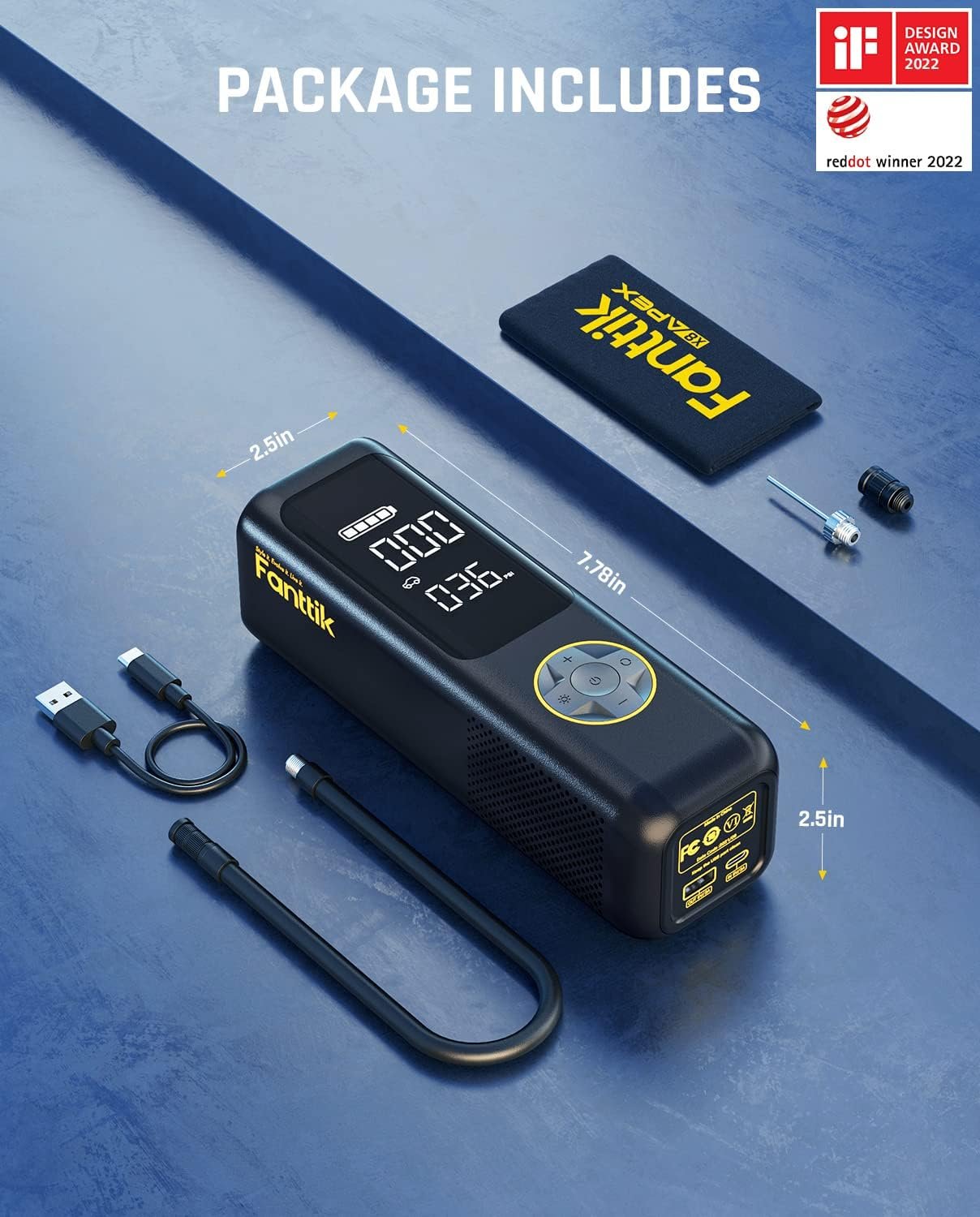 Fanttik X8 APEX Tire Inflator Portable Air Compressor Review ...